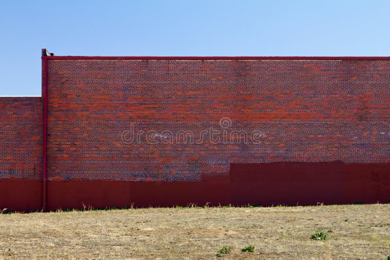 Blank Brick Wall stock photo. Image of back, downtown - 24704646