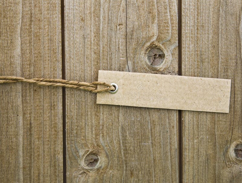 Blank Brown Cardboard Tag stock image. Image of gift, label - 5678765