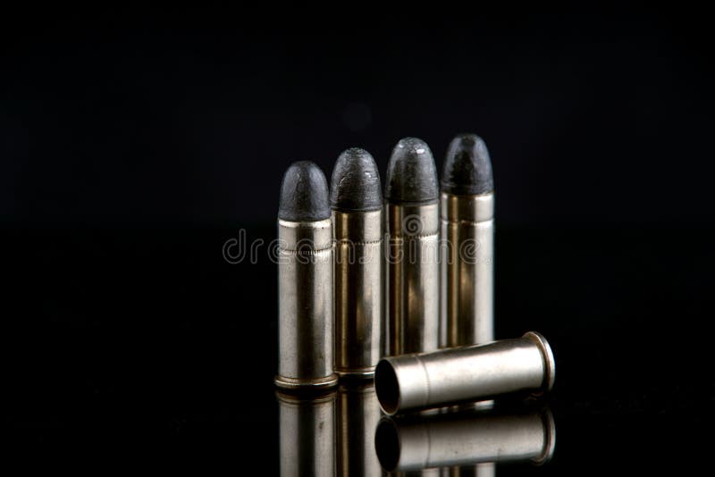 Blank Bullet Lays on Ground Stock Photo - Image of casing, crime: 55670562