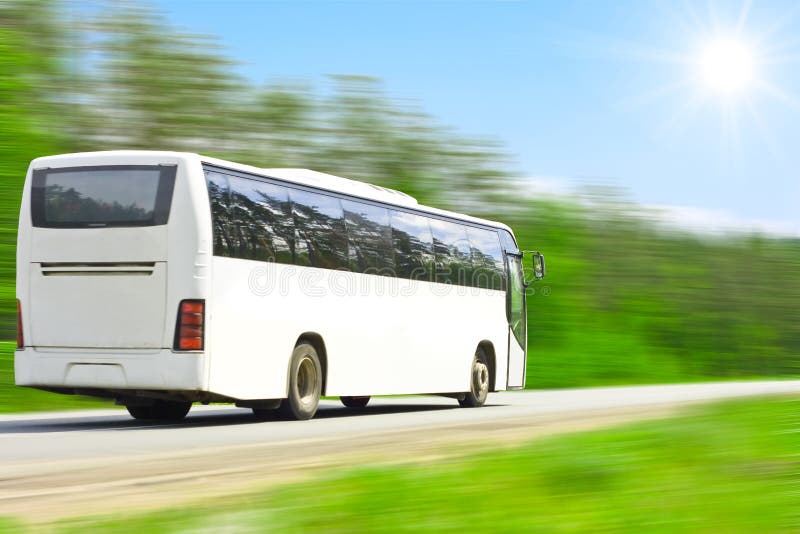 Blank tour bus stock image. Image of nature, people, rural - 5565609