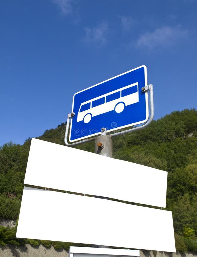 Blank Bus Signs stock photo. Image of advice, communication - 10788340
