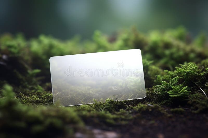 Blank Business Card Mock Up with Nature with Generative AI Stock ...