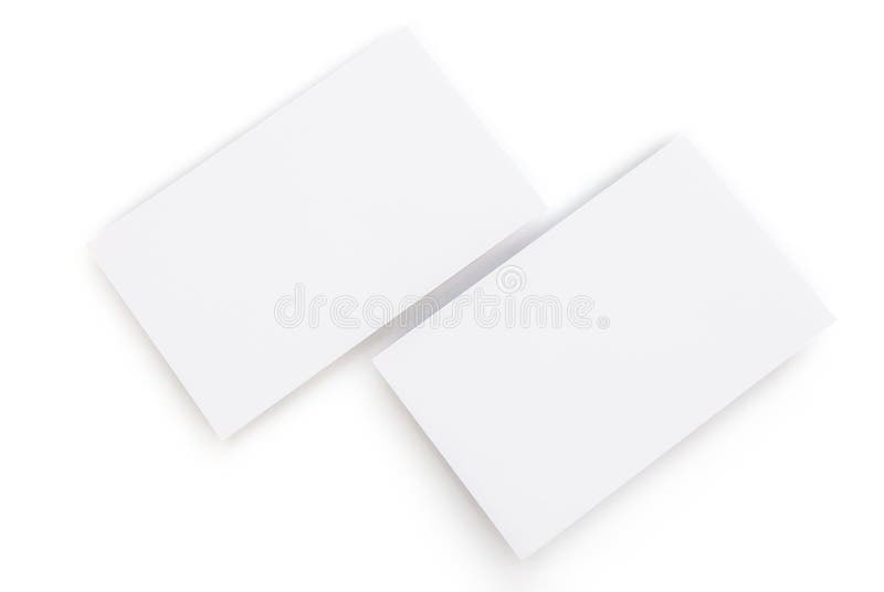 Blank business cards stock photo. Image of banner, advertisement - 30998156