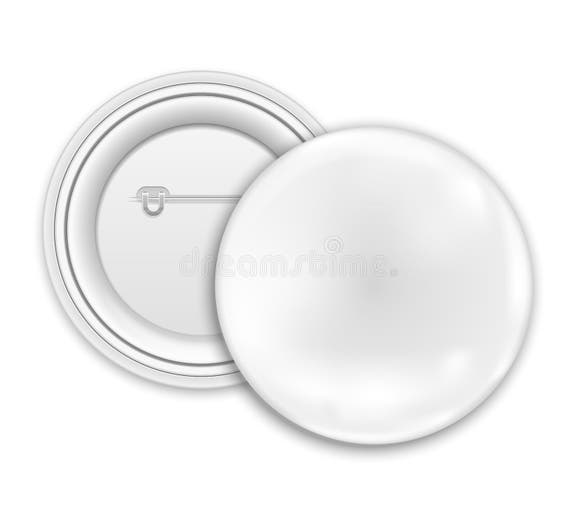 Blank Button Badge Design Vector Illustration Stock Vector ...