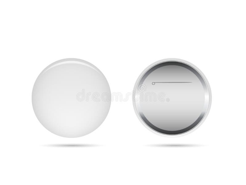 Blank Button Pin stock vector. Illustration of eps10 - 52186466