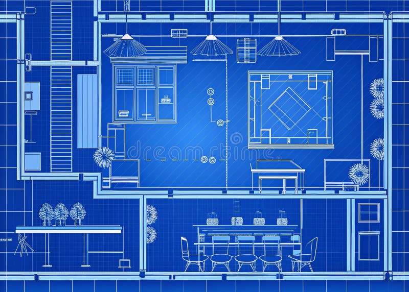 Blank Cafe Floor Plan a Versatile Architectural Blueprint for Interior ...