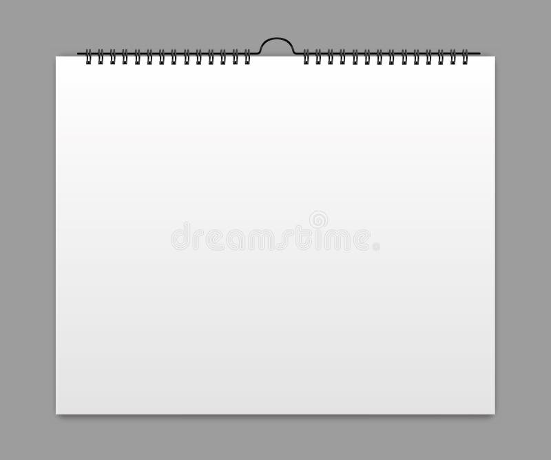 Blank Calendar, Card Design Stock Vector - Illustration of calendar ...