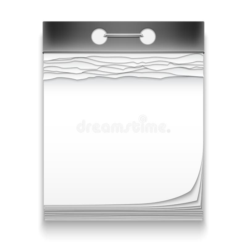 Blank Tear Paper Calendar Stock Illustrations – 235 Blank Tear Paper ...