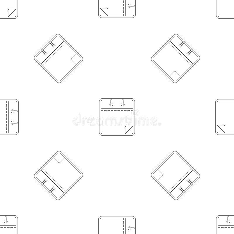 Blank Calendar Pattern Seamless Vector Stock Vector - Illustration of ...