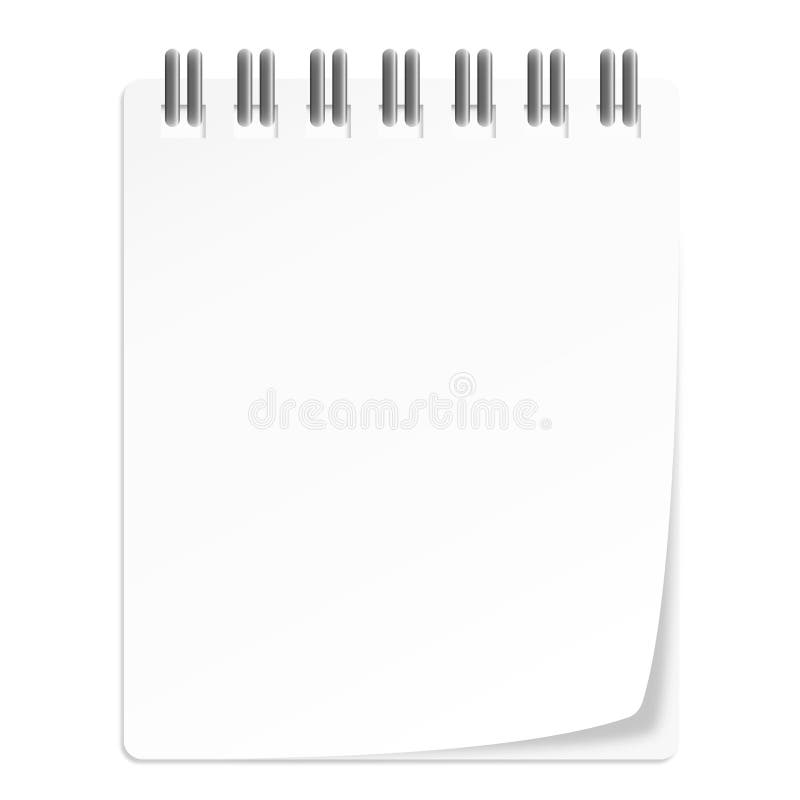 Blank calendar stock vector. Illustration of list, notepaper - 41265459