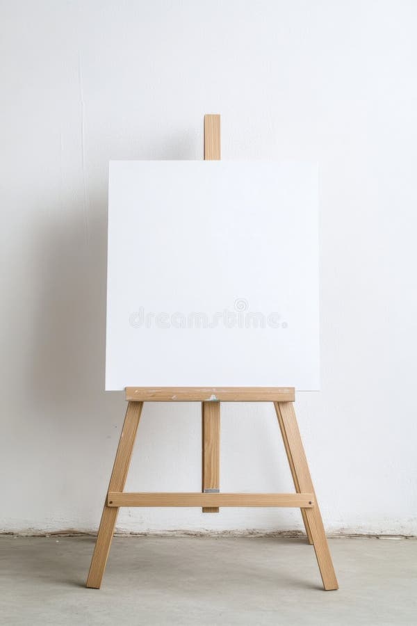 Blank Canvas Inviting Creativity with a Single Paint Dot in a Calming ...
