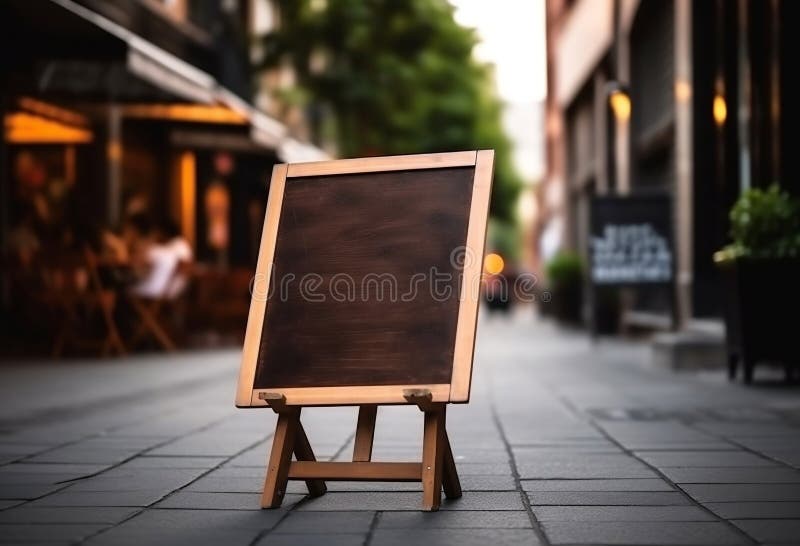 Blank Canvas for Your Menu: Freestanding Restaurant Signboard with ...