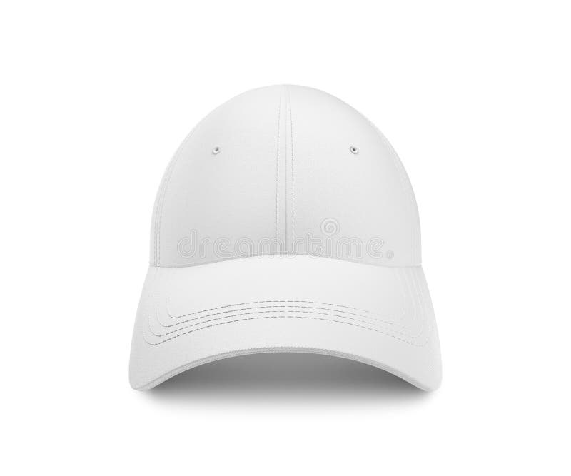 A White Cap Isolated on a White Background Stock Illustration ...