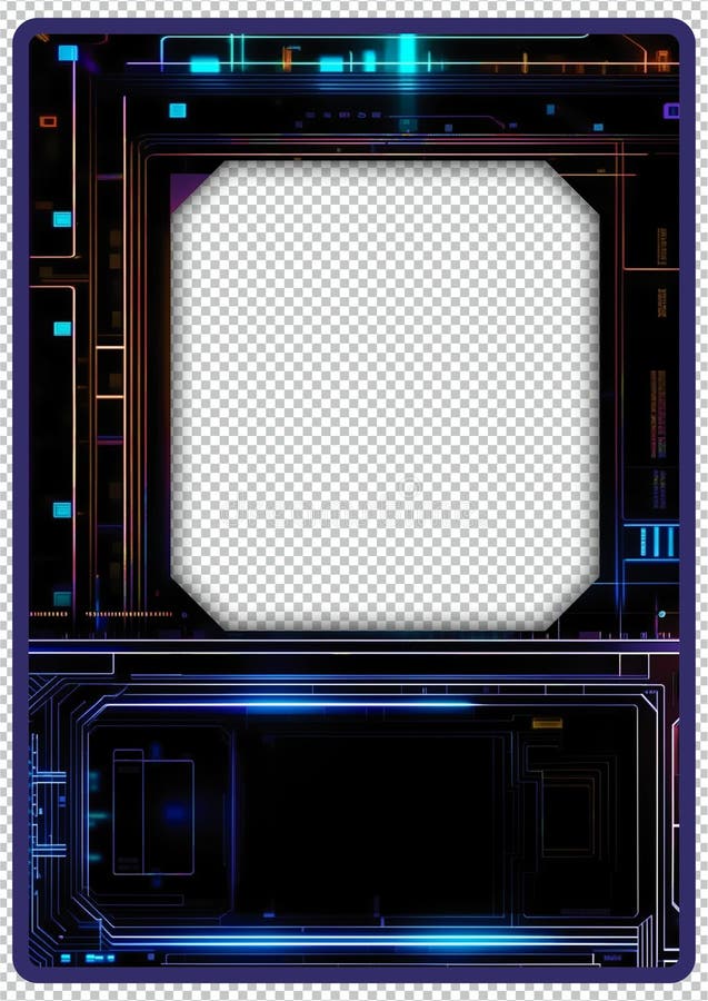 A Blank Playing Card on a Transparent Background. for Space Games. PNG ...