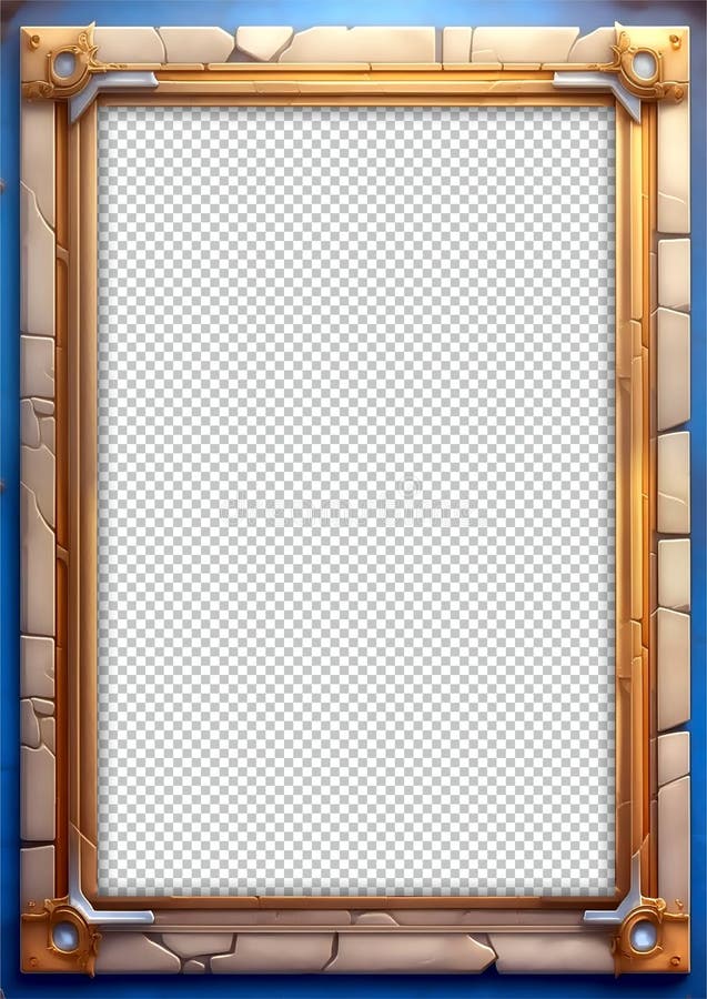 Art Frame on Transparent Background. PNG Format. Stock Illustration ...