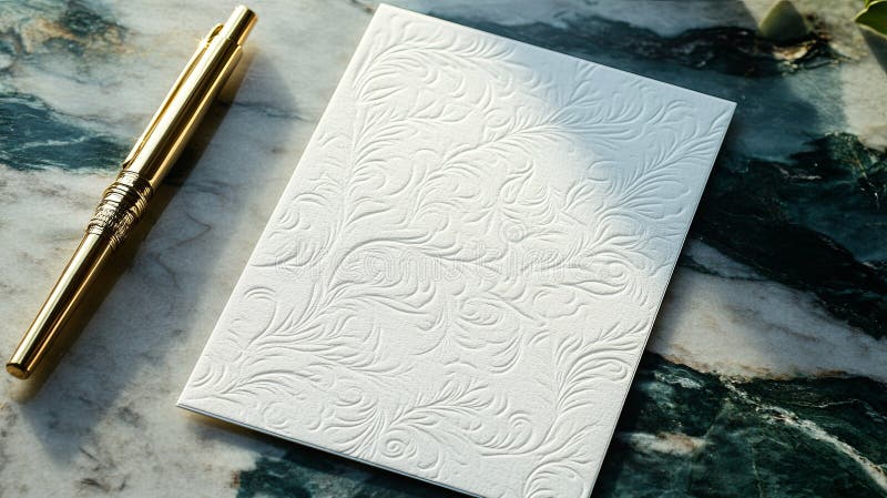 Blank Card Elegant Embossing Placed Marble Table Stock Photos - Free ...