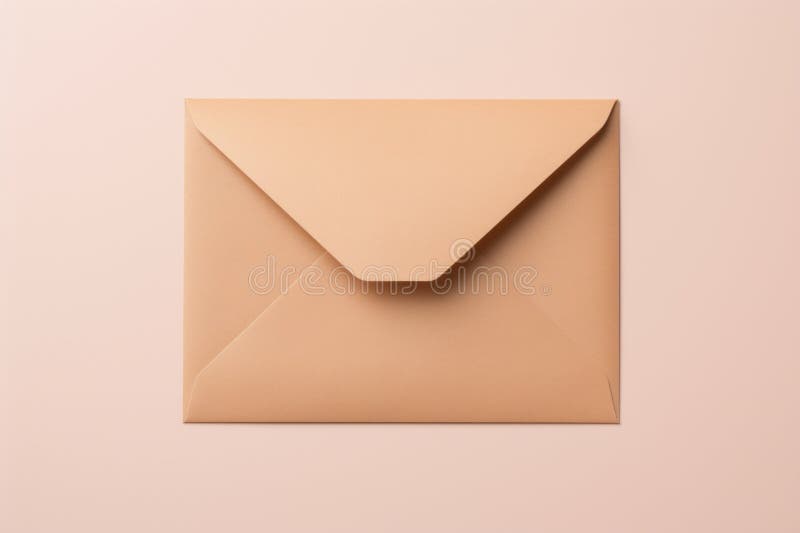Blank Card Inside Envelope AI Generated Stock Illustration ...