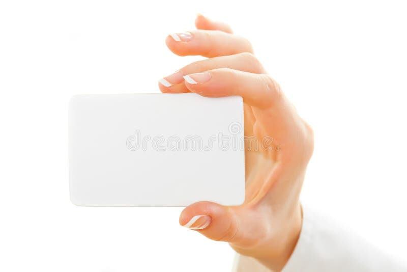 Blank Card Isolated on White Stock Image - Image of debit, file: 27551549