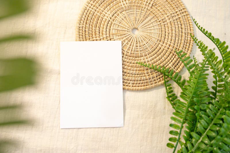 Blank Card Mockup Designs in an Authentic Setting Artworks or ...