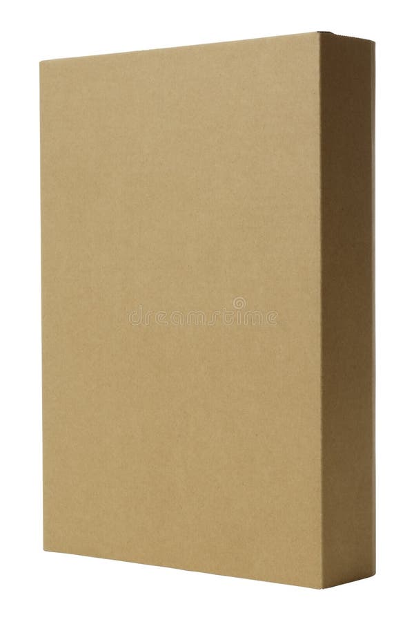 Blank Cardboard Box for Template Design Stock Image - Image of business ...