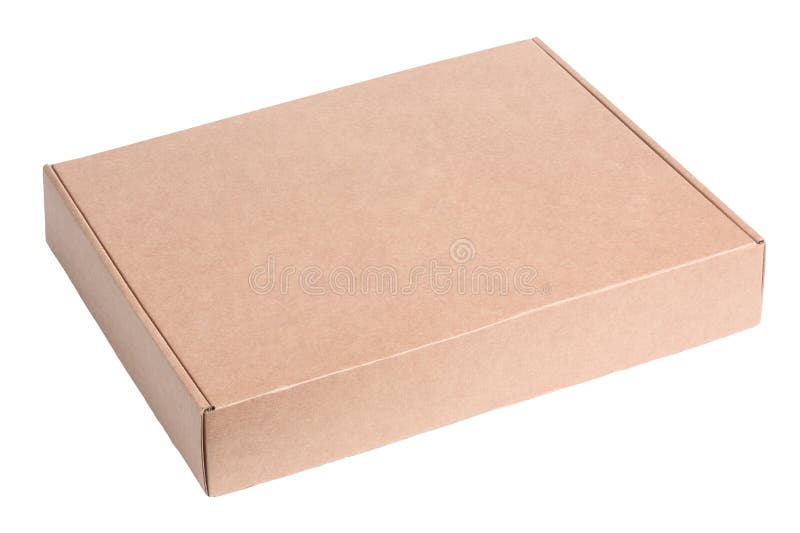 Blank Cardboard Box Package Stock Photo - Image of kraft, package: 93160038