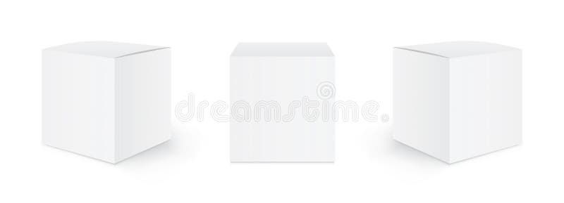 Blank Cardboard Package Boxes Mockup. Box Set Stock Vector ...