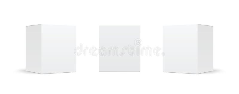 Blank Cardboard Package Boxes Mockup. Box Set Stock Vector ...