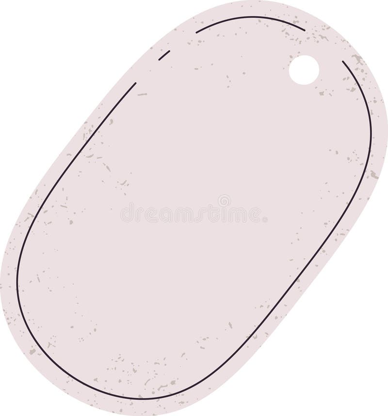 Blank Cardboard Paper Oval Price Tag Stock Vector - Illustration of ...