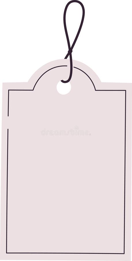 Blank Cardboard Paper Price Tag Stock Vector - Illustration of price ...