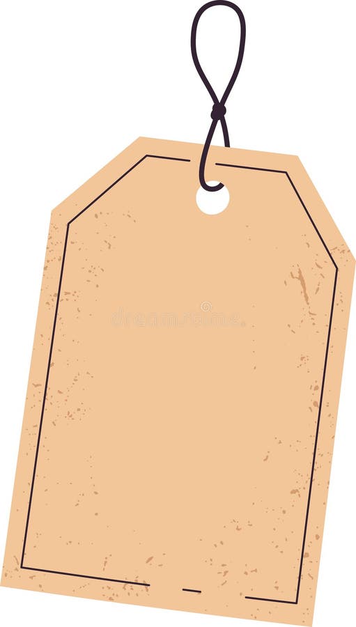 Blank Cardboard Paper Price Tag Stock Vector - Illustration of message ...
