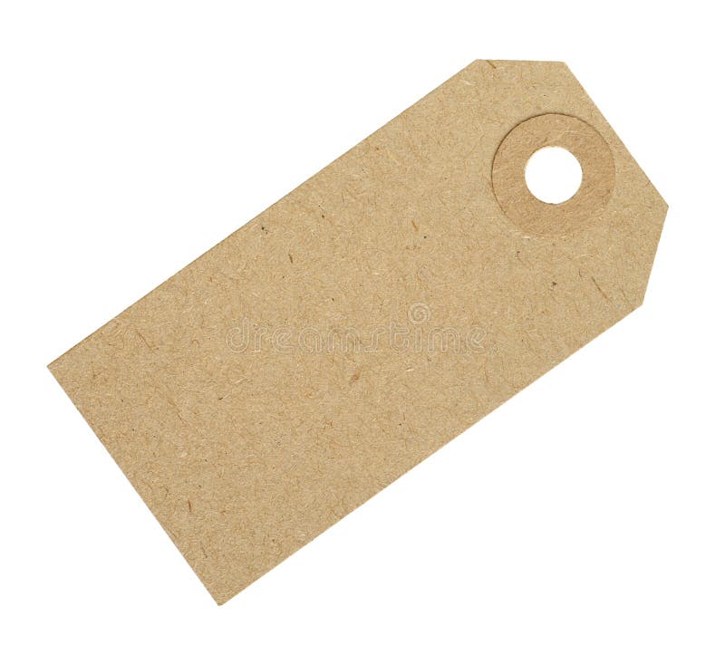 Blank Cardboard Tag Label stock image. Image of brown - 23885337