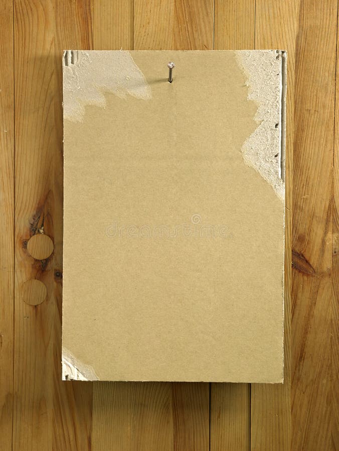 Blank cardboard stock photo. Image of announcement, damaged - 32778216