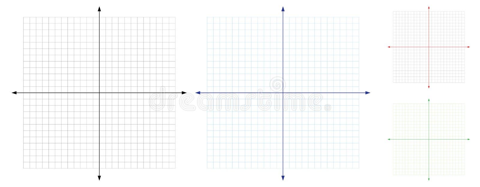 Cartesian Coordinate System in the Plane Stock Vector - Illustration of ...