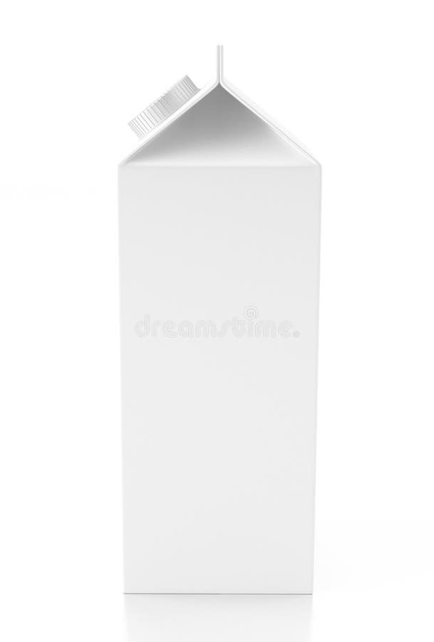 Blank Carton Liquid Containe Stock Illustration - Illustration of ...