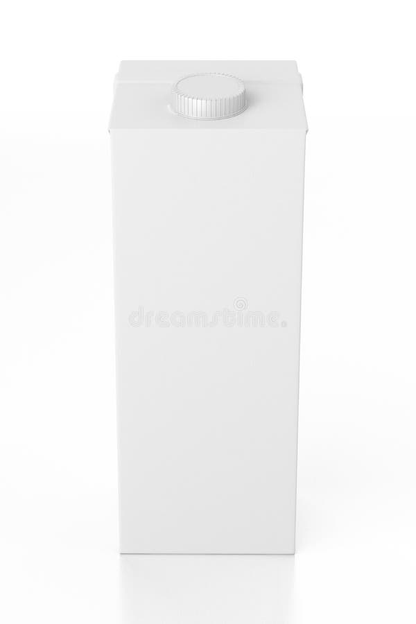 Blank Carton Liquid Containe Stock Illustration - Illustration of ...