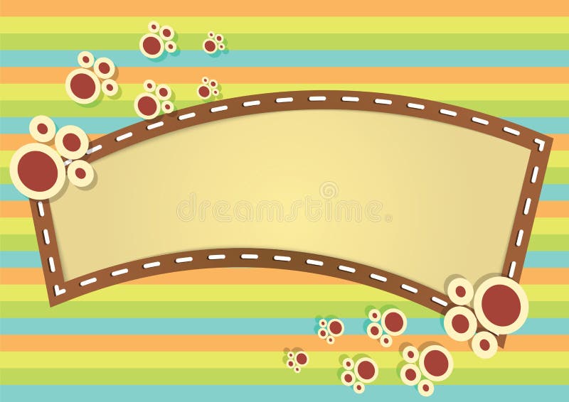 Blank cartoon banner stock vector. Illustration of design - 45553313