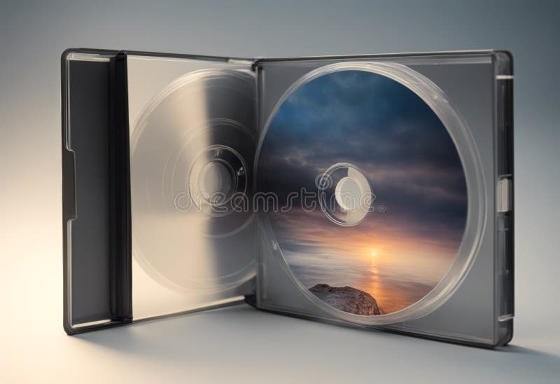 Blank Case Cd Dvd Three Dimensional Audio Background Backup Black Box ...