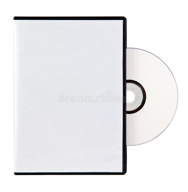 Blank DVD case and disc stock image. Image of insert - 17401141