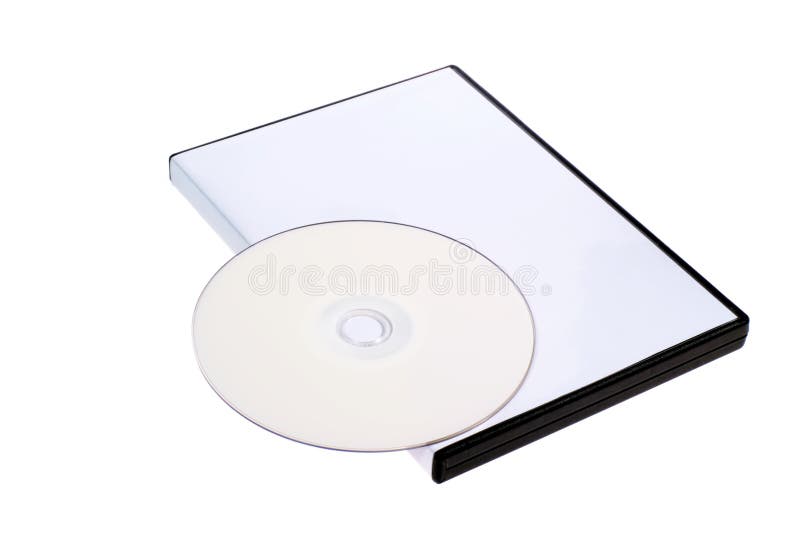 Open DVD Case on White with Clipping Path Stock Image - Image of film ...