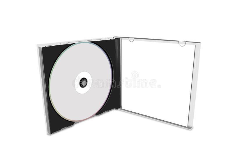 Cd Cover with blank disc stock photo. Image of compact - 20416650