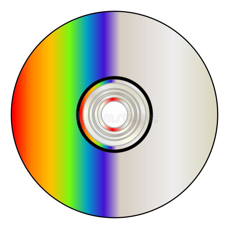 Rainbow cd stock illustration. Illustration of colored - 6708103