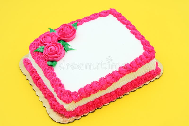 Blank Square Cake