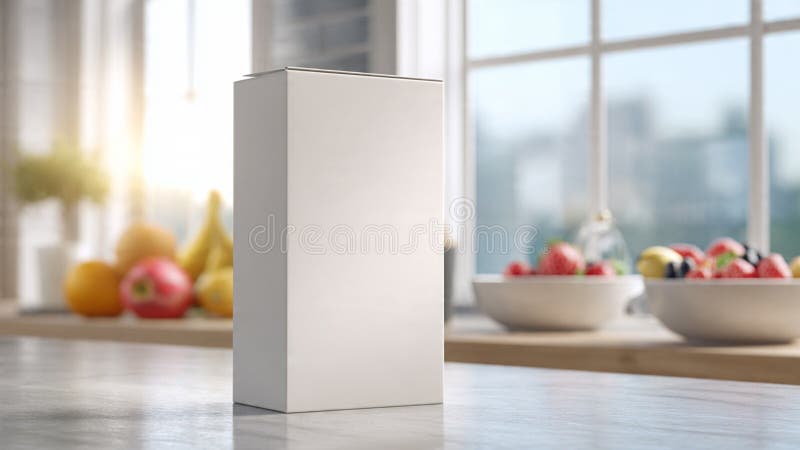 Photorealistic Empty Cereal Box Mockup Stock Illustrations – 8 ...