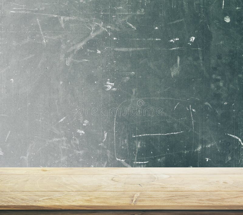 Blank Chalkboard Wall in Interior Stock Photo - Image of blackboard ...