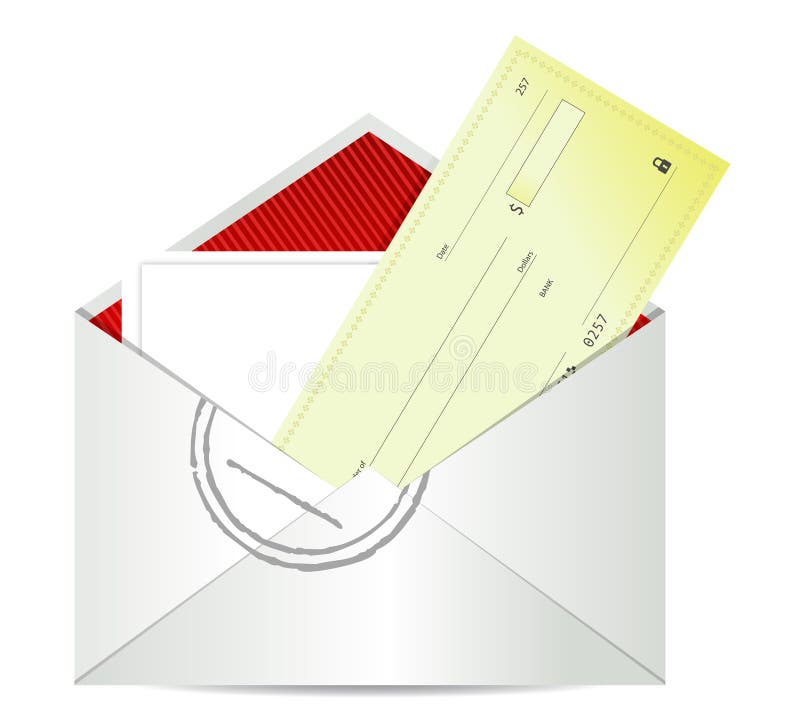 Front and back of envelope stock vector. Illustration of letter - 4551061