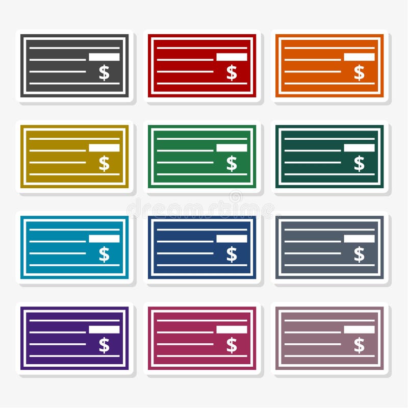 Blank check illustration stock vector. Illustration of check - 159029127