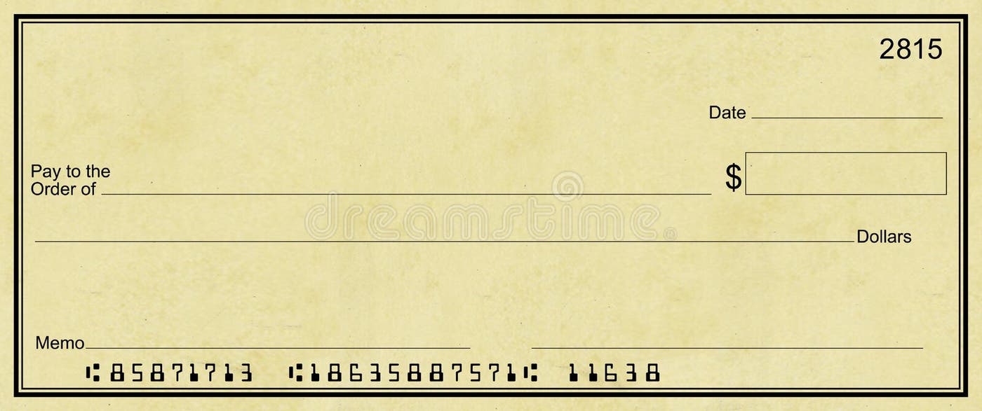 Blank Check Large Stock Illustrations – 194 Blank Check Large Stock ...