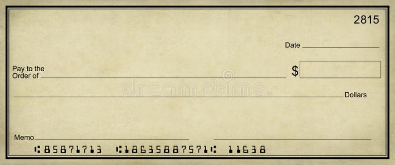 Large Blank Check Stock Illustrations – 217 Large Blank Check Stock ...
