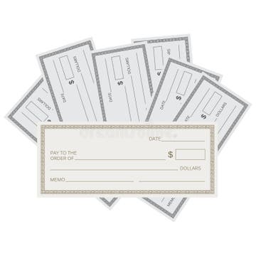 Blank Check Vector Stock Illustrations – 29,844 Blank Check Vector ...