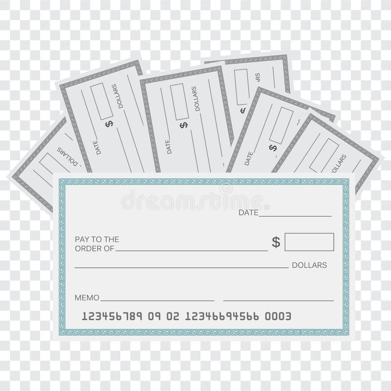 Blank Check Template. Check Vector Template Stock Illustration ...